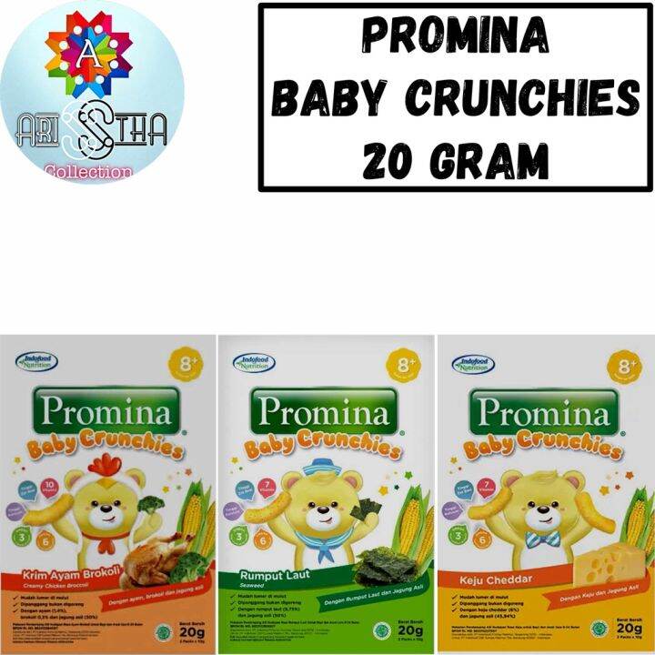 Promina Snack Baby Crunchies Kemasan 20 Gram | Lazada Indonesia