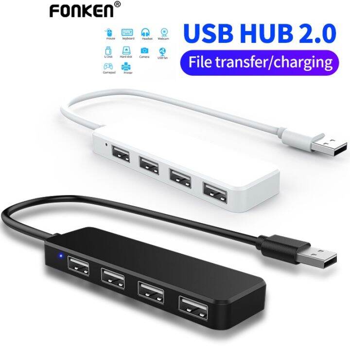 Fonken USB HUB Kecepatan Tinggi 4 Port USB 2.0 Hub Port USB Portabel ... Fonken USB HUB Kecepatan Tinggi 4 Port USB 2.0 Hub Port USB Portabel ...