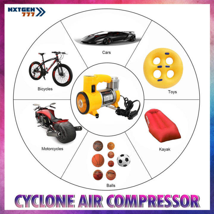 Heavy Duty Air Compressor w/ Bright Flash Light AC-PRO CYCLONE 150PSI ...