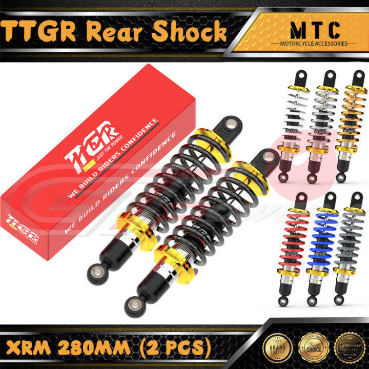 TTGR Rear Shock Set 280MM Set (2Pcs) XRM/WAVE/SMASH/SHOGUN/VEGA/CRYPTON ...