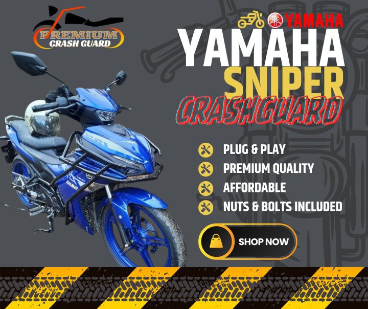 PCG Yamaha Sniper 150/155 Design 1 and 2 - Full Crash Guard | Lazada PH