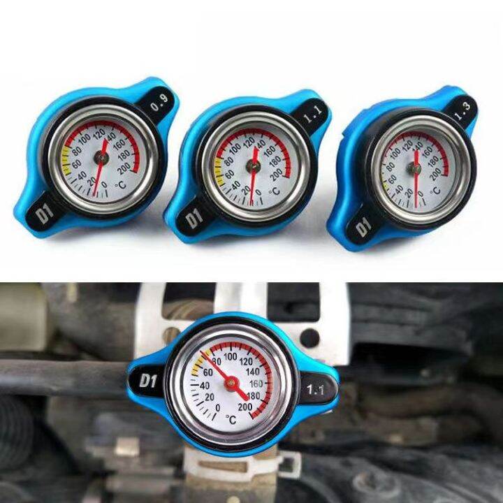 Universal Thermo Radiator Cap Water Temperature Gauge For Car With ...
