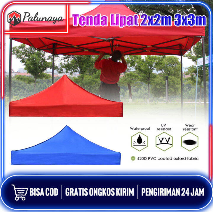 (Hanya Terpal Atap Saja) Terpal Atap Tenda Anti Panas Lipat Kerai ...