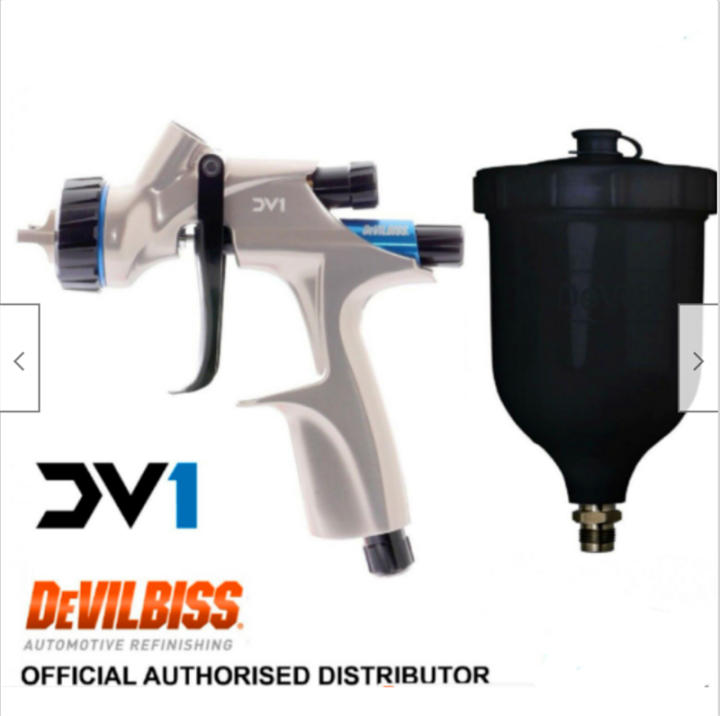 Devilbiss Clearcoat Spray Gun DV1 with DV1-B1 PLUS 600ml cup 1.3mm ...