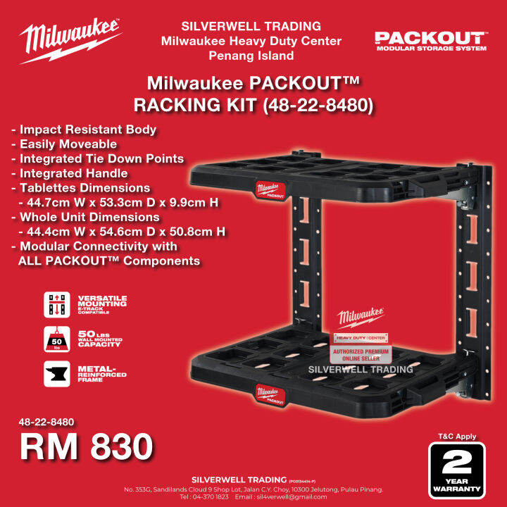 Milwaukee PACKOUT RACKING KIT (48-22-8480) | Lazada