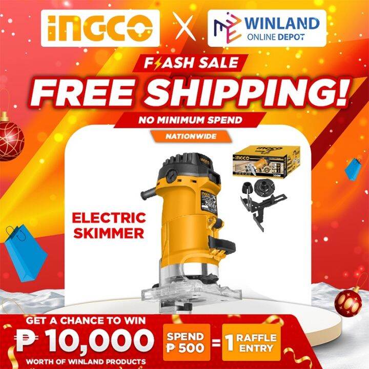 Ingco Original Palm Router Trimmer 500W PLM5002 *WINLAND*ZQy | Lazada PH