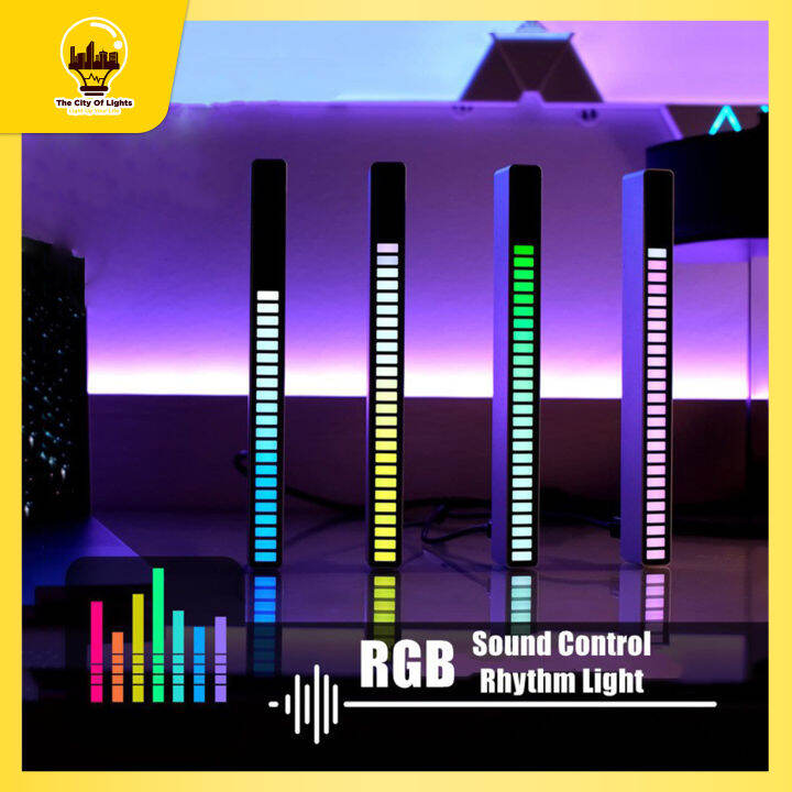 TCLS RGB Led Light Colorful Sound Sensitive Music Atmosphere Light ...