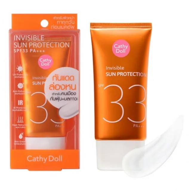 [กันแดดล่องหน] Cathy Doll Invisible Sun Protection 60ml SPF33 PA+++ ครีมกันแดด เคที่ดอลล์ กันแดด ...