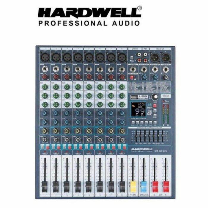 Mixer 8 channel professional hardwell mx 800 pro mx800pro | Lazada ...