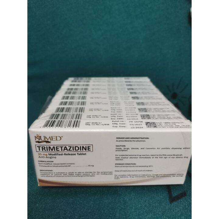 COD Trimetazidine 35 mg Box of 100 pcs | Lazada PH