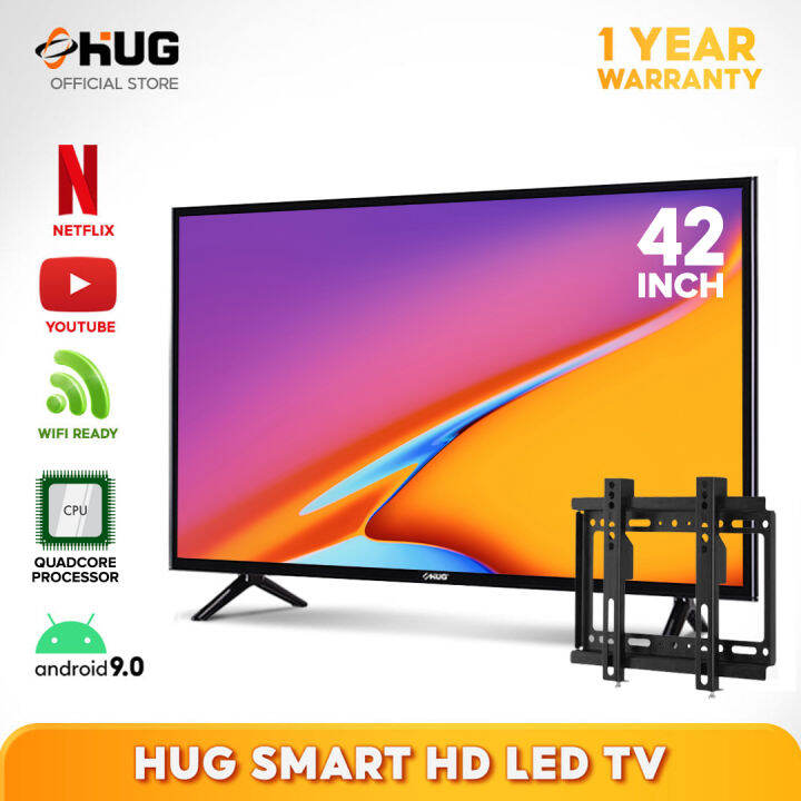 HUG 40" 42" 45" High Definition Smart TV with Netflix, Youtube, WIFI ...