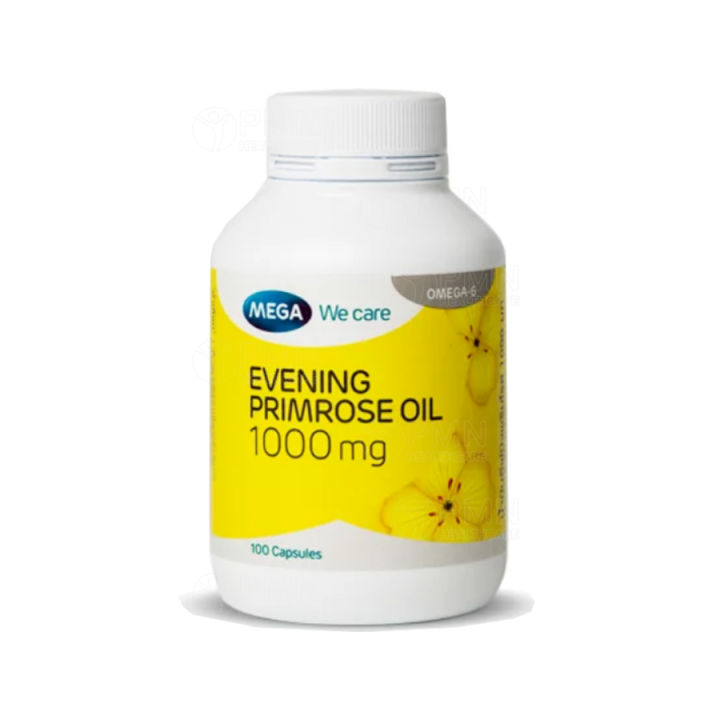 Mega We Care EPO Evening Primrose Oil 100 Capsules เมก้าวีแคร์ น้ำมัน ...
