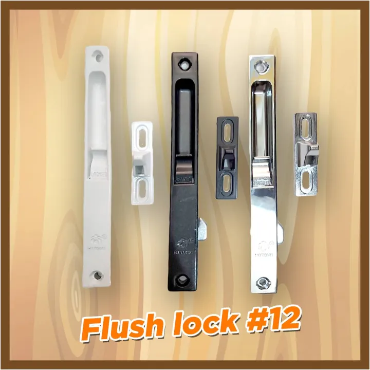 SLIDING MATEX DOOR FLUSH LOCK HARDWARE #12 (00022) | Lazada PH