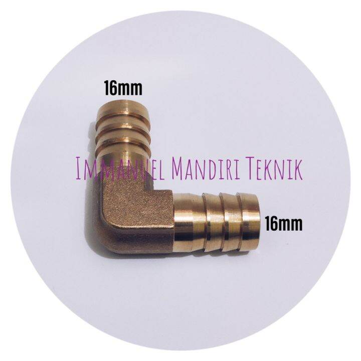 Sambungan selang elbow 16mm / Elbow selang 16mm kuningan | Lazada Indonesia