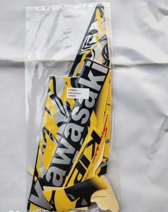 sticker striping ninja rr 2013 kuning | Lazada Indonesia