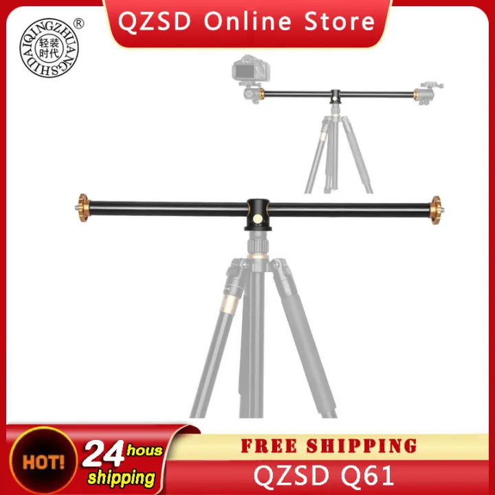 QZSD 63เซนติเมตรขาตั้งกล้องบูมกล้องเมาหมุนได้หลายมุมแขนแนวนอนก้านศูนย์ ...