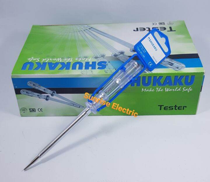 Tespen Obeng Minus 18.5cm Transparant / Tespen Penguji Tegangan Listrik ...