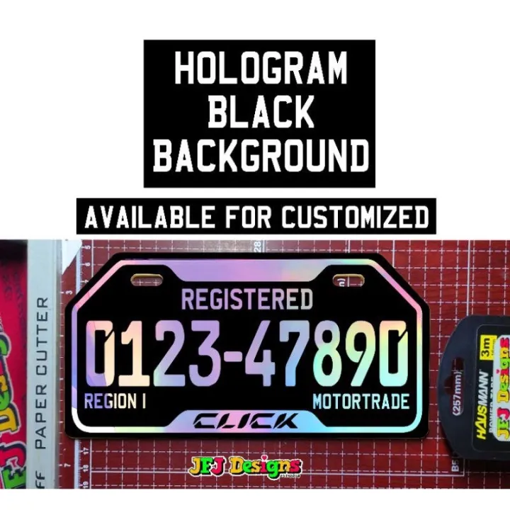 CUSTOMIZED MOTOR PLATE NUMBER ACRYLIC | Lazada PH