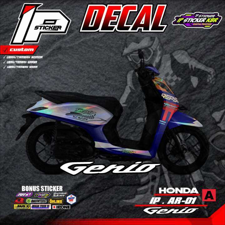 (cod) decal GENIO(repsol) - sticker decal variasi full body list honda ...