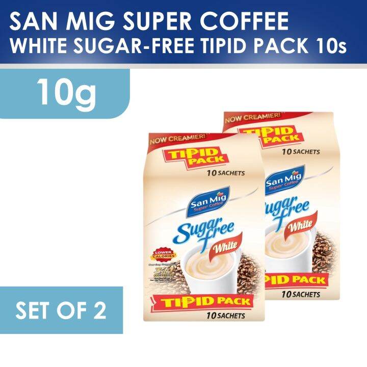 San Mig Super Coffee White SF Tipid Pack 10s (10g) Set of 2 | Lazada PH