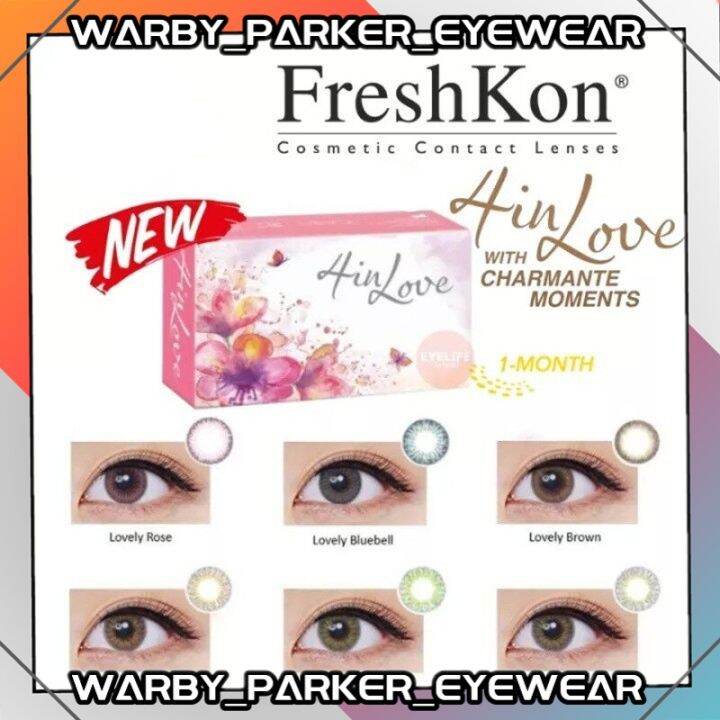 (Monthly) FreshKon 4 in Love Monthly Disposable Lens 2pcs Colour ...
