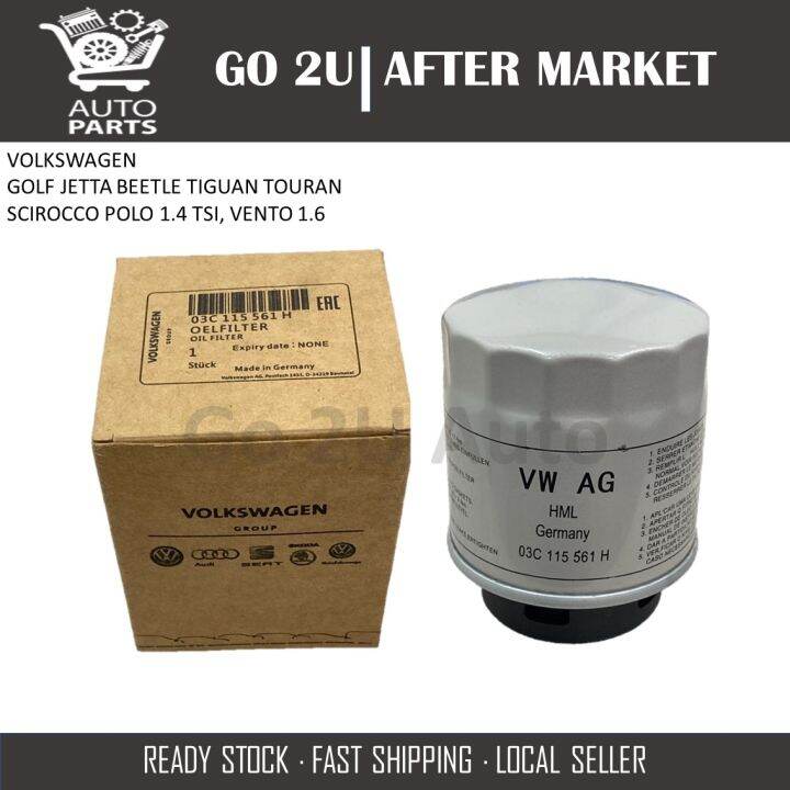 VOLKSWAGEN AUDI OIL FILTER -03C115561H VOLKSWAGEN GOLF/JETTA/BEETLE ...