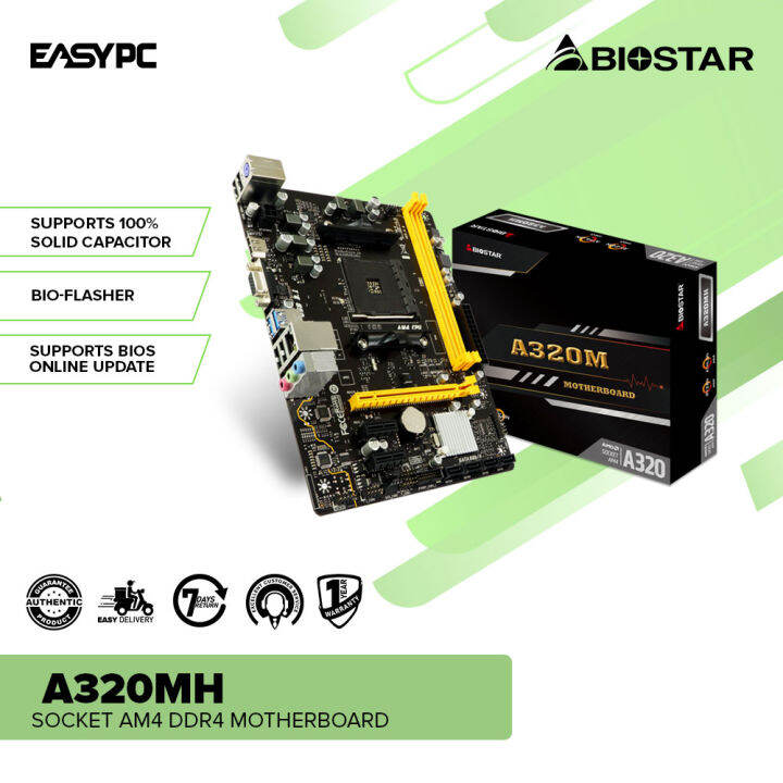 EasyPC | Biostar A320MH/A320MH 2.0 and B450MH Socket Am4 Ddr4 ...