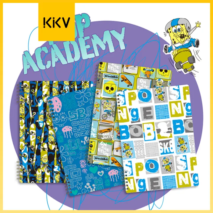 KKV-SpongeBob SquarePants Coil Book NW-B521SB·Square Eye 5mm·80 Inner ...