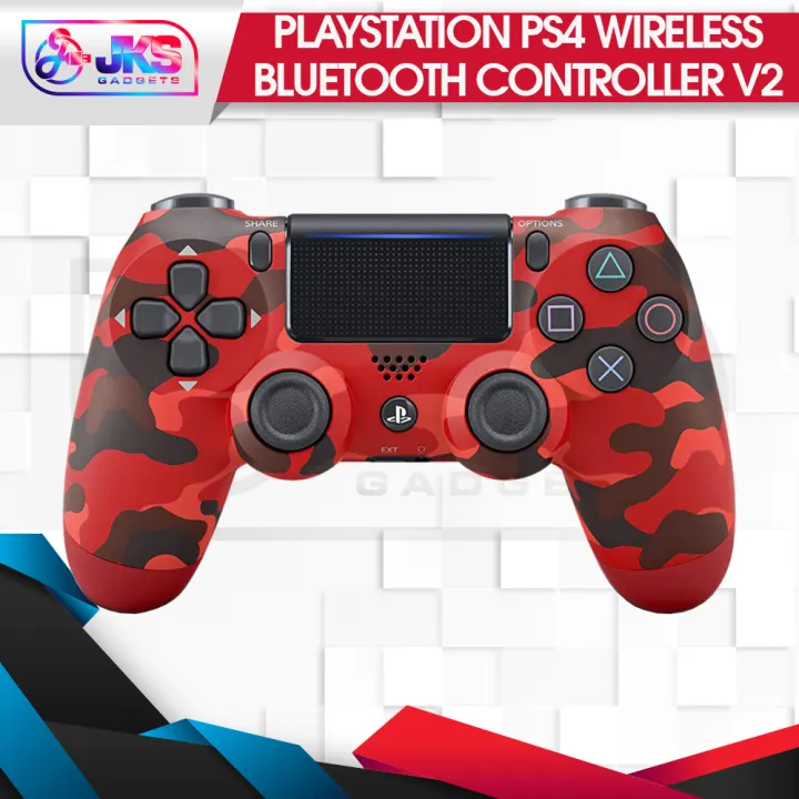 Replacement PlayStation PS4 Wireless Bluetooth Controller V2 (Red Camouflage) | Lazada PH