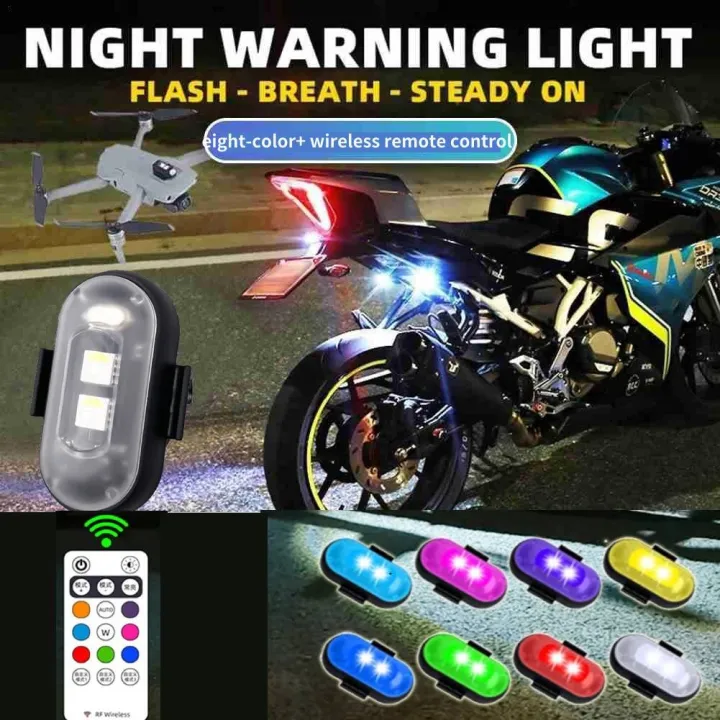 huyia Wireless Remote Control Bicycle Warning Light Net Red Aircraft ...