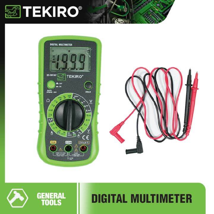 TEKIRO DIGITAL MULTIMETER 2000 meters 31/2 digit LCD MS-DM1907 | Lazada