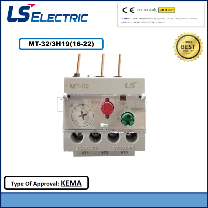 LS OVERLOAD RELAY, 0.1A - 40A ~ FOR MC-9B-MC-40A, (MT-32) | Lazada