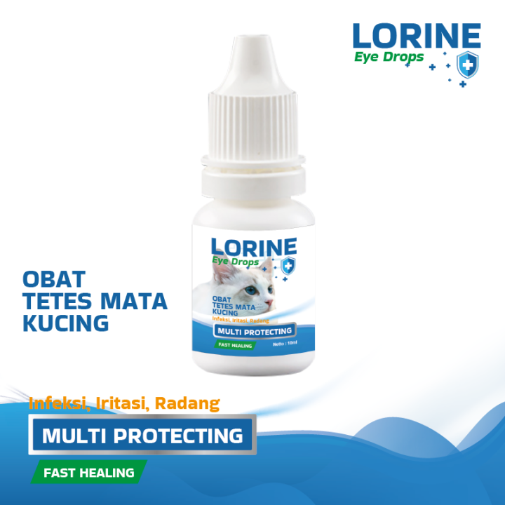 LORINE EYE DROPS 10ml - Obat Tetes Mata Kucing Infeksi & Iritasi ...