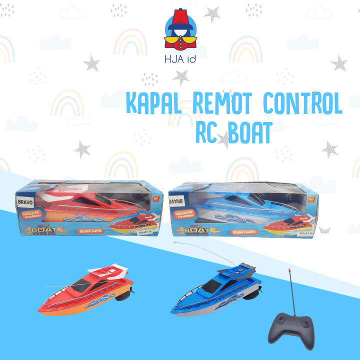 Mainan Remote Control Kapal RC Speedboat Kapal Remot Kontrol Boat ...