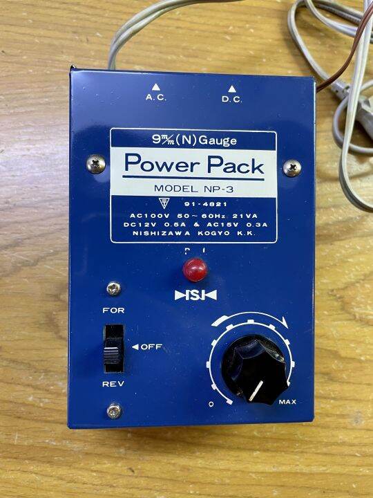 AC/DC N Gauge Power Pack, Model NP-3, untested.ชุดไฟเกจ AC/DC N รุ่น NP ...