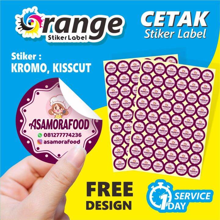 cetak stiker label, stiker minuman, stiker makanan, stiker produk ...