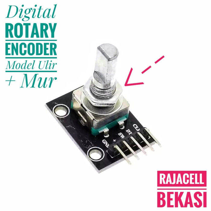 Rotary Encoder Digital Potensio Module + Ulir Mur Baut + PCB Module ...