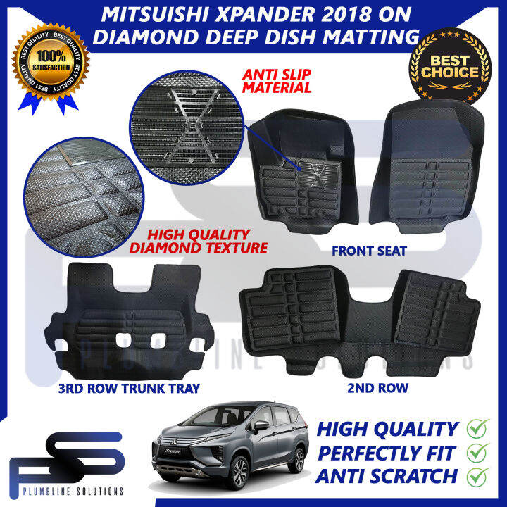 New Arrival 5D Black Diamond Surface Deep Dish Matting for Mitsubishi ...