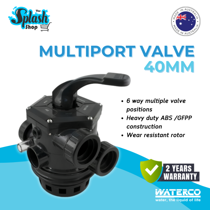 𝐒𝐏𝐋𝐀𝐒𝐇 - WATERCO MULTIPORT VALVE (MPV) 40MM (EXOTUF SAND FILTER) | Lazada