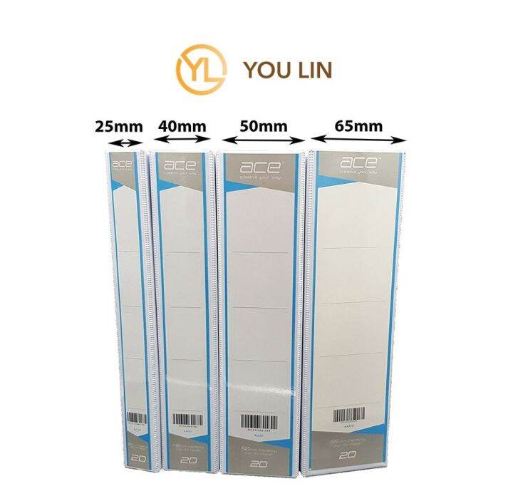 ACE A4 PVC 2d Ring File 25mm/40mm/50mm/65mm | Lazada