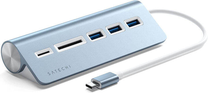 Satechi USB-C Combo Hub for Desktop - USB-A 3.0 Data Ports & Micro/SD ...