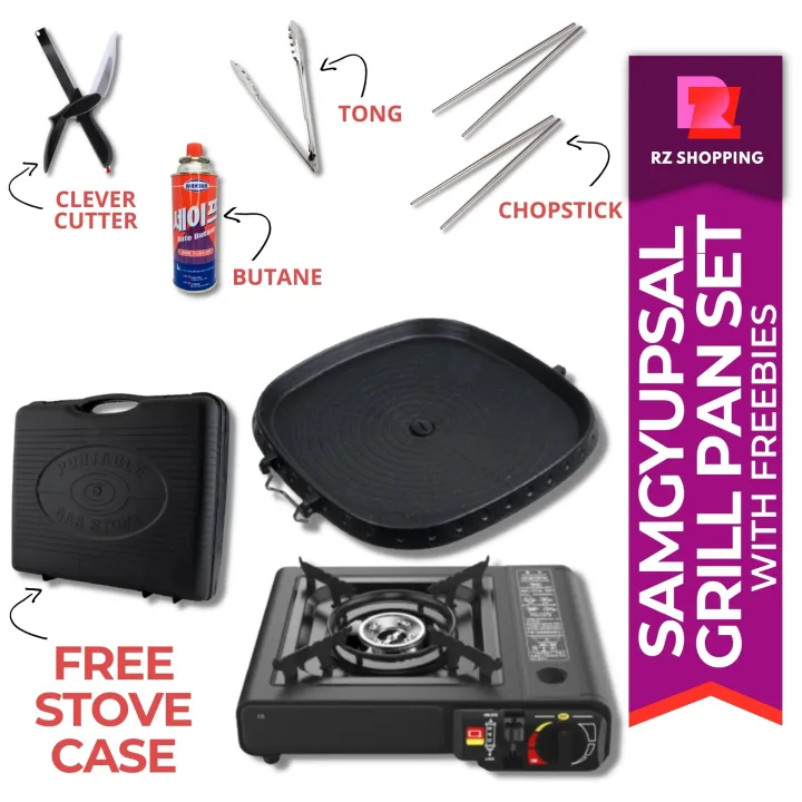 SAMGYUPSAL GRILL PAN SET BEST FOR SAMGYUPSAL, Samgyupsal, Portable ...