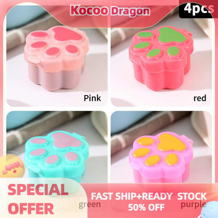 Kocoo 4Pcs Mini Sauce Bottle Refillable Ketchup Honey Salad Containers ...