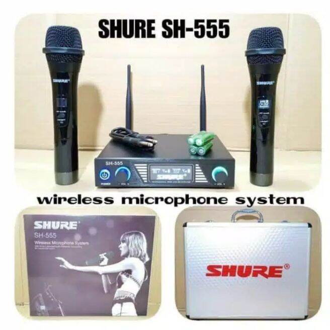 Mic Shure SH-555/Wireless microphone shure | Lazada Indonesia
