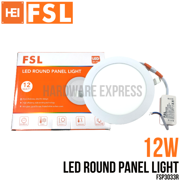 FSL LED Round Panel Light 12W FSP3033R 12W DAYLIGHT | Lazada PH