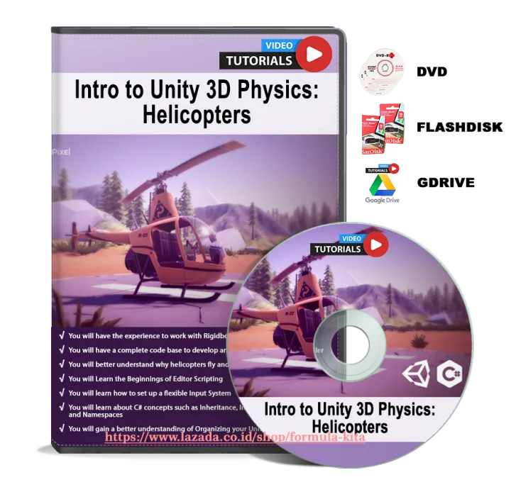 VIDEO TUTORIAL INTRO TO UNITY 3D PHYSICS HELICOPTERS | Lazada Indonesia