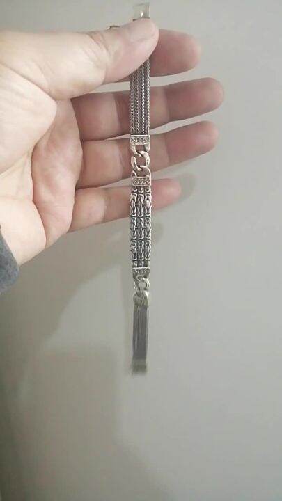 BOCAI ใหม่100 S925เครื่องประดับเงินสเตอร์ลิงรุ่นแฟชั่นย้อนยุคสันติภาพลายบุคลิกภาพไทยหัวเข็มขัด ...