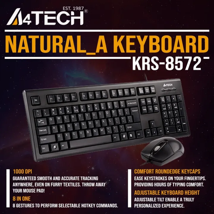 a4tech Keyboard and mouse KRS-85 | Lazada PH