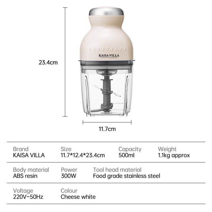 Kaisa Villa meat grinder electric 2L food processor chopper and grinder blender meat grinderzos ...