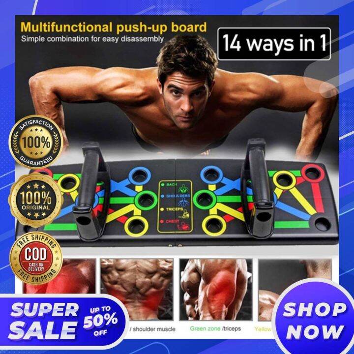 Your Deals Original Portable Ultra Push 14 in 1 System Push-up Bracket Board for Home Fitness ...